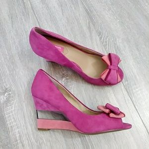 Isaac Mizrahi | Shoes | Isaac Mizrahi Pink Clear Pumps Heels Size 8 ...